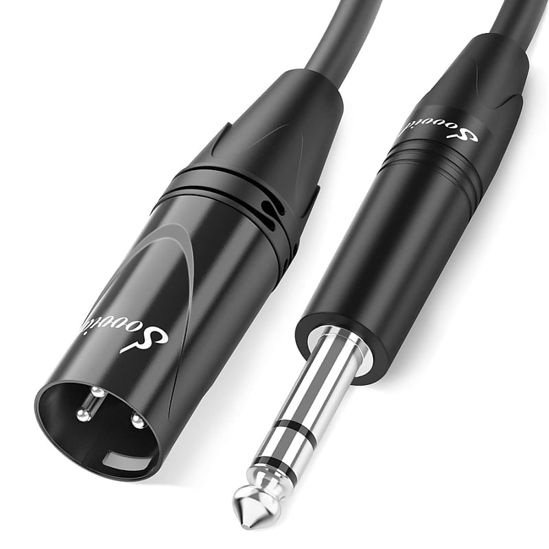1/4 To Xlr Male Cable- Quarter Inch Xlr Male To 1/4 Male | Reverb
