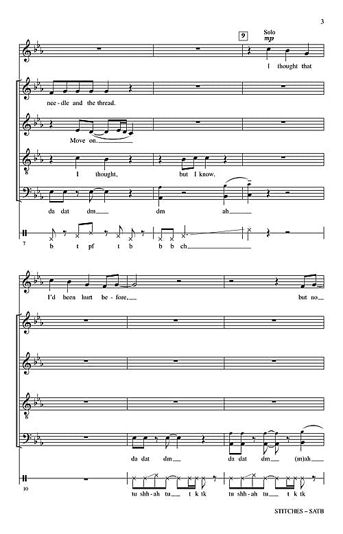 Stitches Pop Choral Series Satb A Cappella Shawn Mendes | Reverb