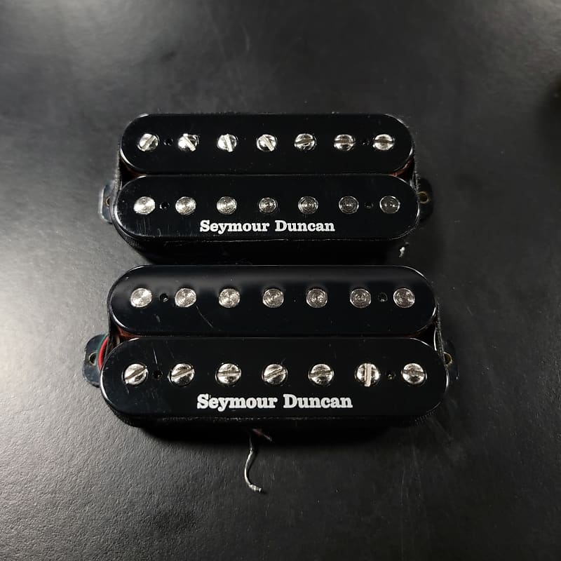 Seymour Duncan Custom/Jazz 7 String Guitar Pickup Set - Black | Reverb