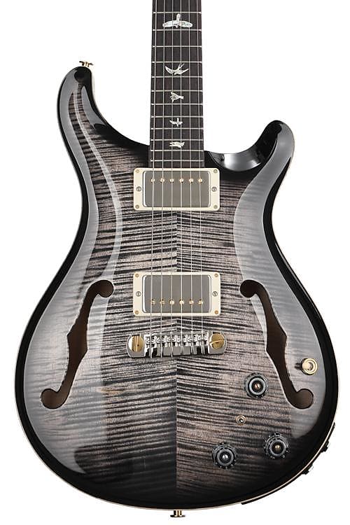 PRS Hollowbody II Piezo 10-Top Electric Guitar - Charcoal | Reverb