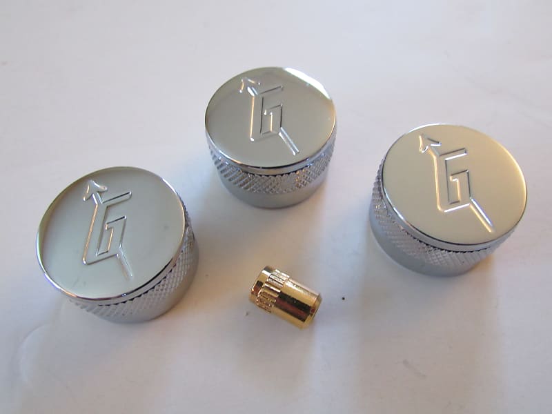 Gretsch 3 Nickel G Arrow Knobs & Gold Switch Tip Excellent | Reverb