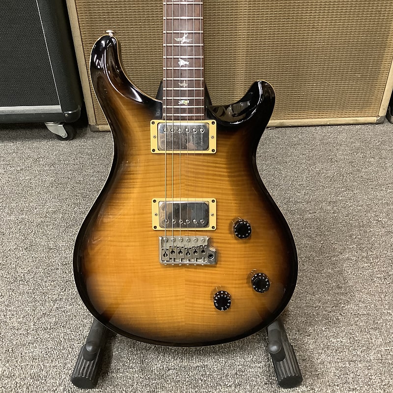 PRS 10 Top Double Cut Tobacco Flame | Reverb