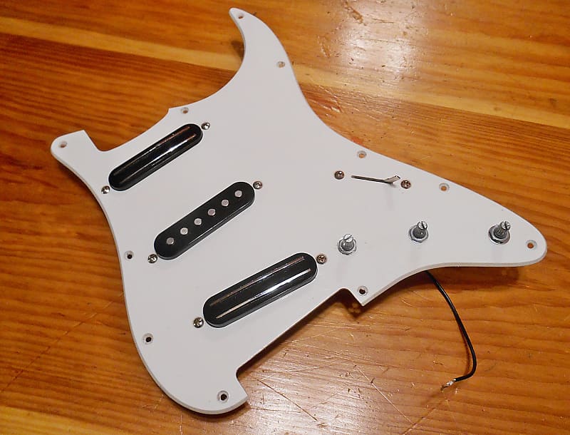 Import Loaded Pickguard. Hot Rails. Strat. | Reverb