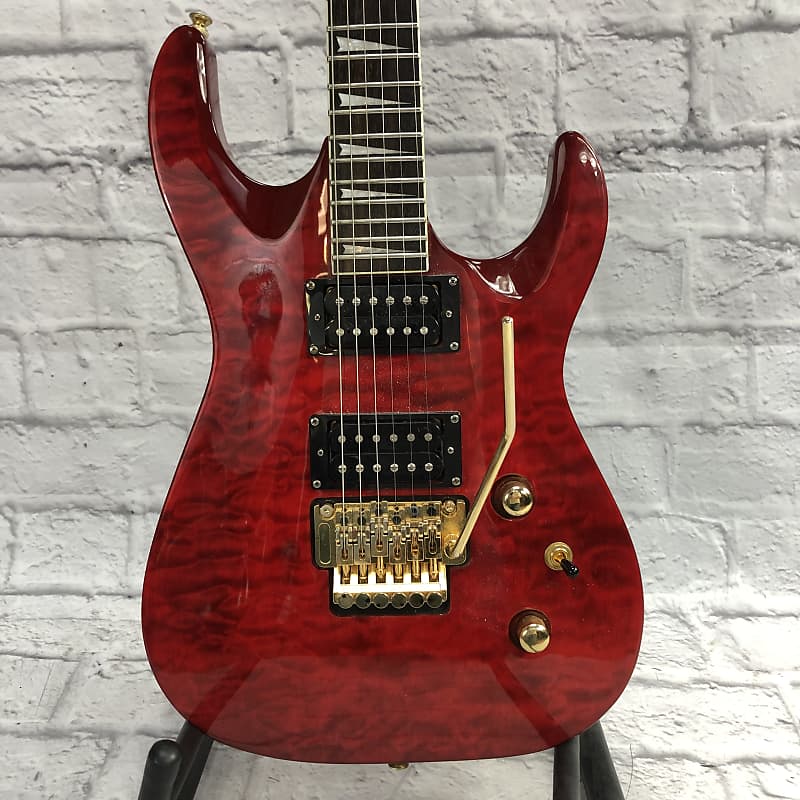Johnson Catalyst Trans Red Quilted Maple Top Electric Guitar | Reverb