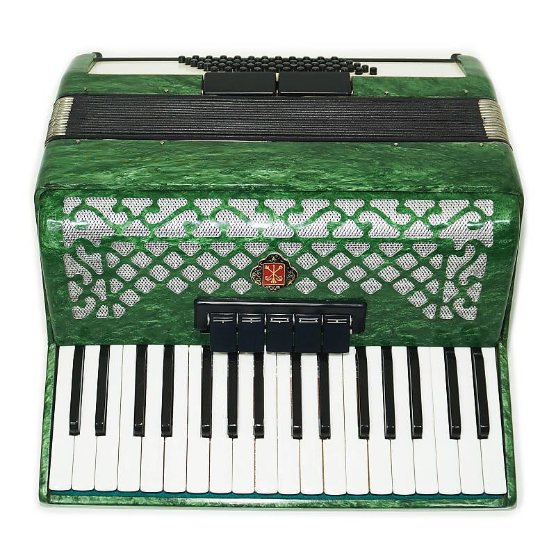Russian Piano Accordion Musical Instrument, 72 Bass Buttons, | Reverb