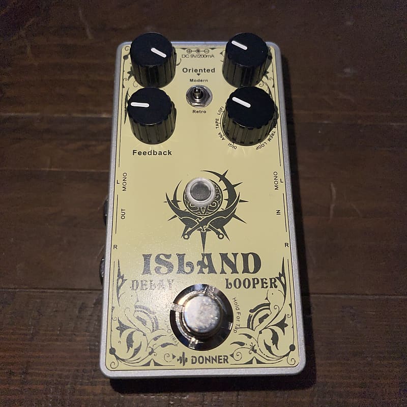 Donner Island delay & looper 2022 - Cream | Reverb