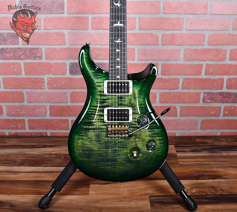 PRS Custom 24 Korina Figured Maple Top Faded Evergreen | Reverb Canada