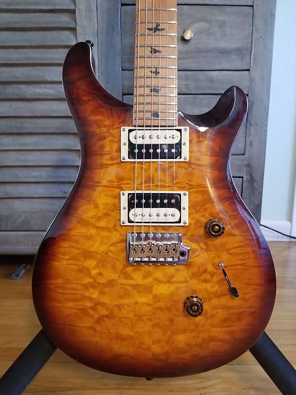 PRS SE Custom 24 with Roasted Maple Neck 2019 - With Upgrades | Reverb