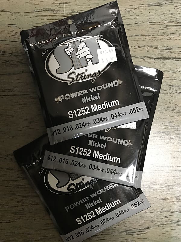 SIT S1252 Power Wound Medium Electric Guitar Strings | Reverb