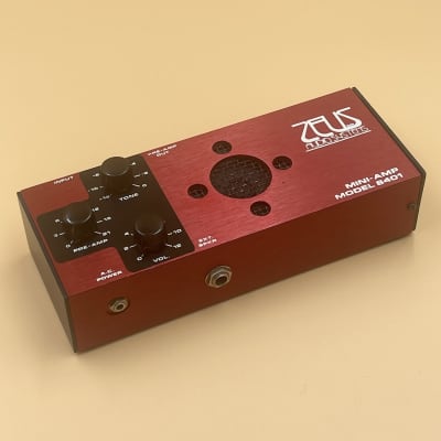 Zeus Audio Systems Mini-Amp Model 8401 Anodized Red PreAmp | Reverb