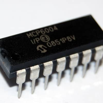 MCP6004-E/P MCP6004 Quad 1 MHz Low-Power Operational Amp - 10 | Reverb