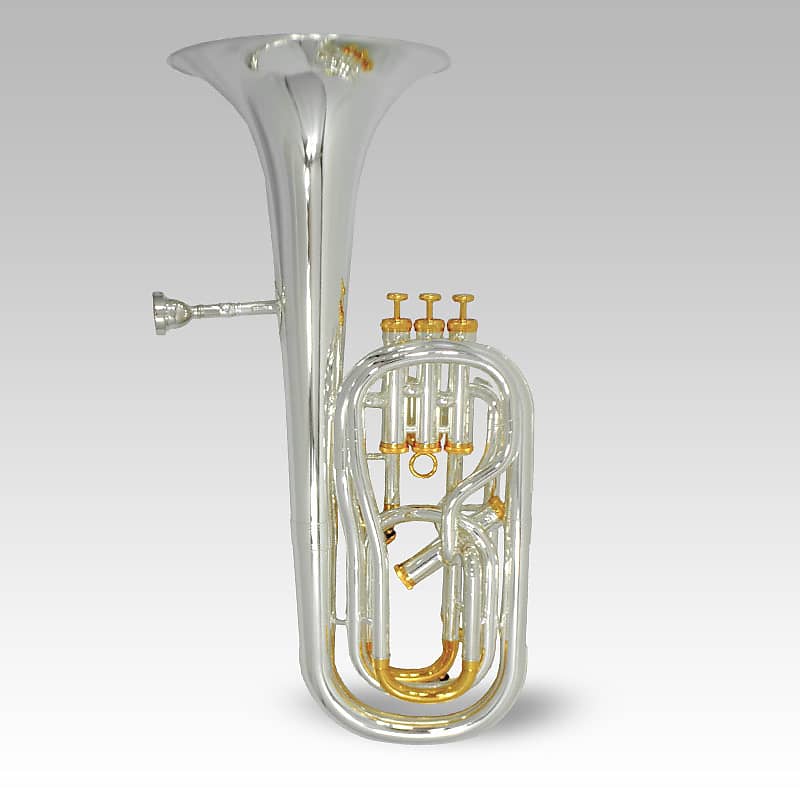 Schiller British Band Elite Baritone Compensating Silver & | Reverb