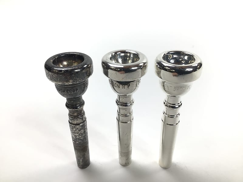 Used Trumpet Mouthpiece Lot 2: Bach Mt. Vernon 7C, Bach Corp | Reverb