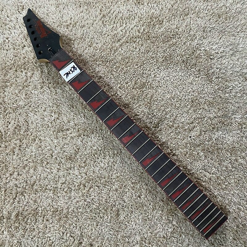 Ibanez Red Inlay Guitar Rosewood Fingerboard Fretboard Maple | Reverb
