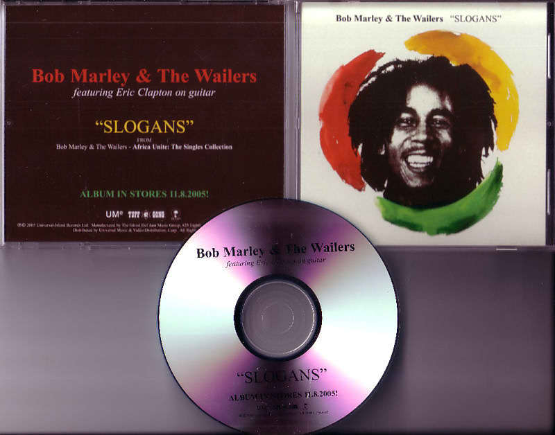 bob marley & the wailers slogans rare promo reggae cd single | Reverb