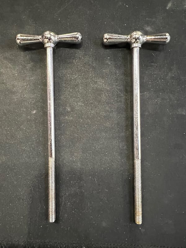 Ludwig 5-1/4" Chrome T Rods 2pk Vintage 1950's | Reverb