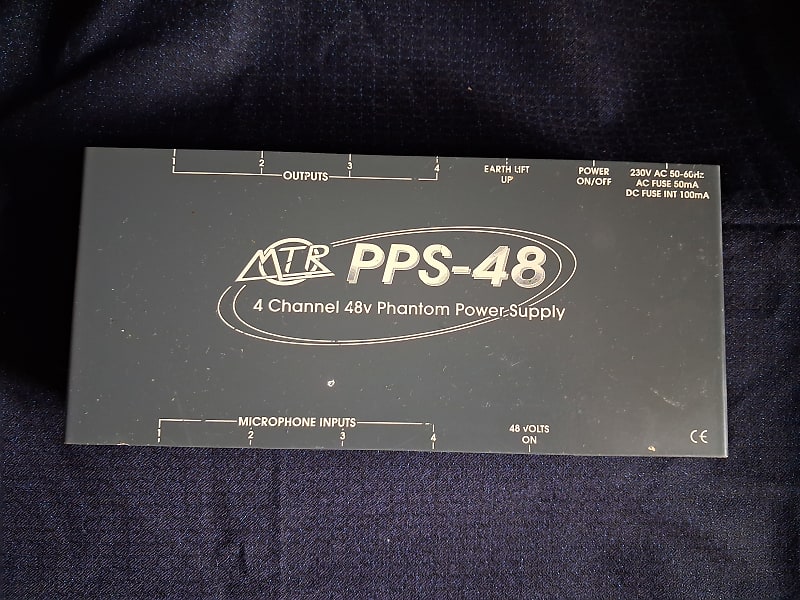 MTR PPS-48 4 Channel 48v Phantom Power Supply | Reverb UK
