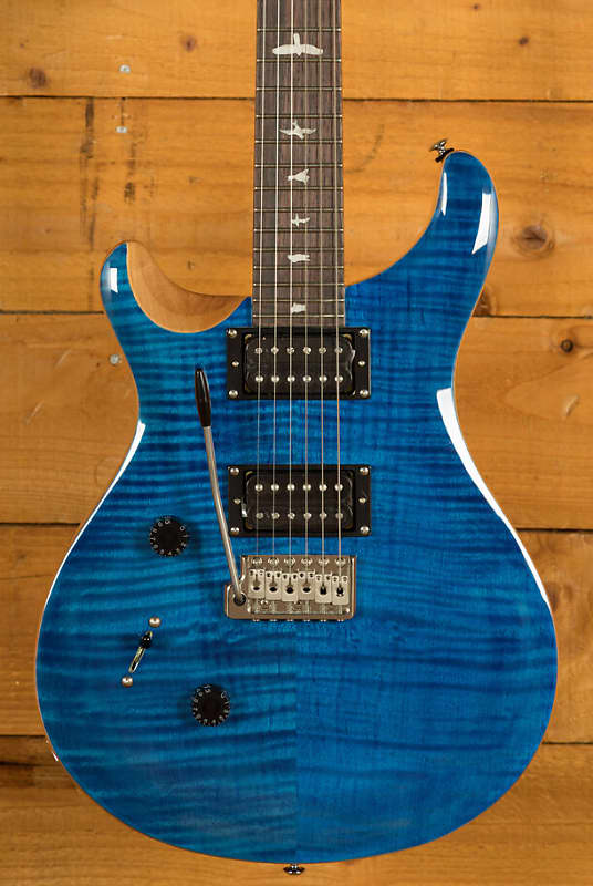 PRS SE Custom | Custom 24 "Lefty" - Faded Blue - Left-Handed | Reverb