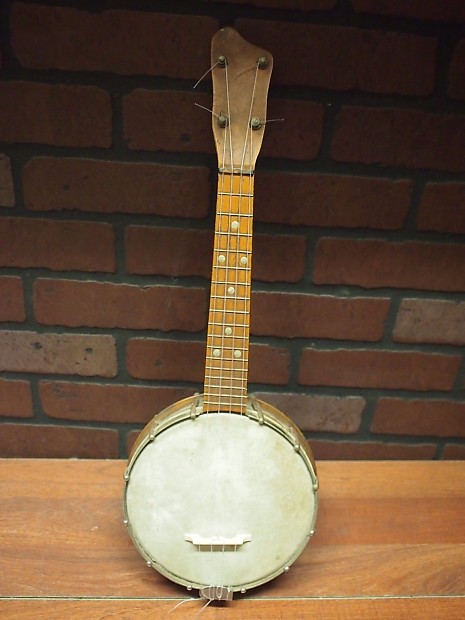 Vintage U-King Copper Banjo Ukulele Rare Banjolele Maxitone | Reverb