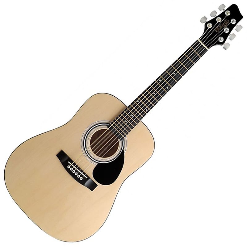 Stagg SW201 1/2 Size Acoustic Dreadnought Guitar - Natural | Reverb