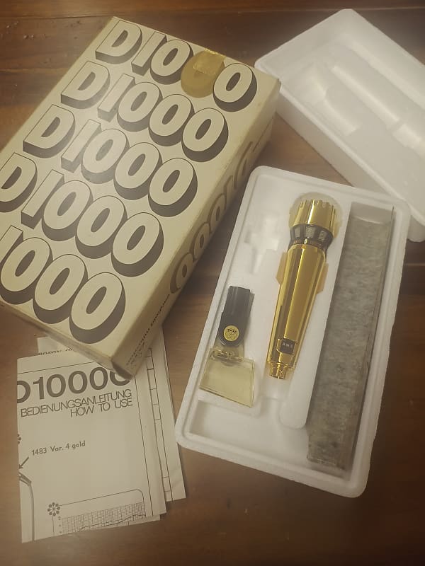 AKG D 1000C GOLD Cardioid Dynamic Microphone 1970s | Reverb