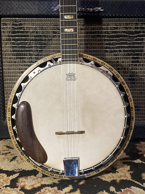 Global 5- String Banjo MIJ? MIK? w/ chipboard case 1970s | Reverb