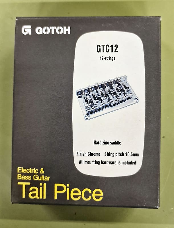 NOS Gotoh 12-String Guitar Bridge in Chrome - GTC12 | Reverb