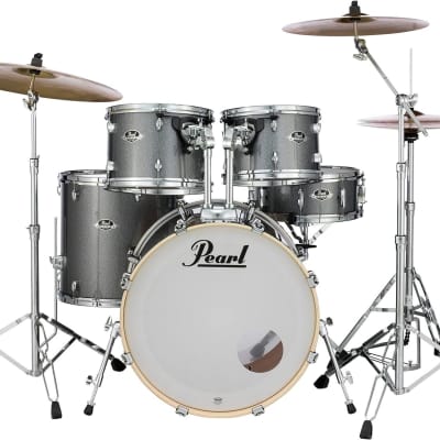 Pearl Drum Set, Grindstone Sparkle (EXX725/C708) | Reverb