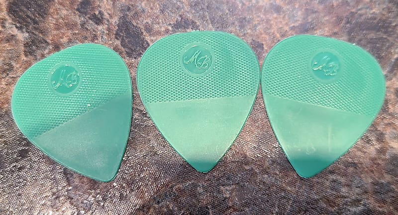 Mel Bay Vintage set of 3 Green guitar picks 1970s? | Reverb