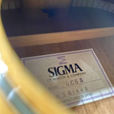 Martin Sigma GCS-5 Vintage Japan Acoustic Guitar 1970’s Grand | Reverb