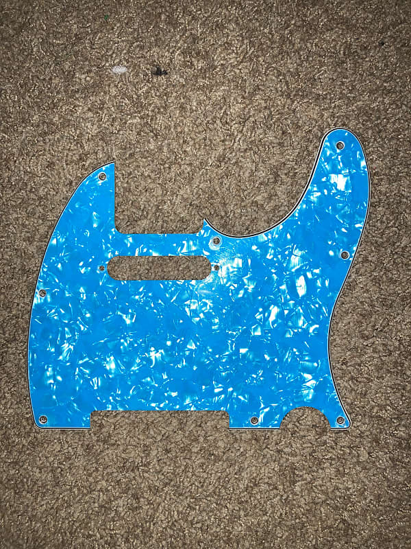Fender Telecaster Pickguard - Pearloid Blue | Reverb