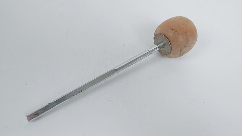 Vintage Bass Drum Kick Pedal Wooden Beater | Reverb