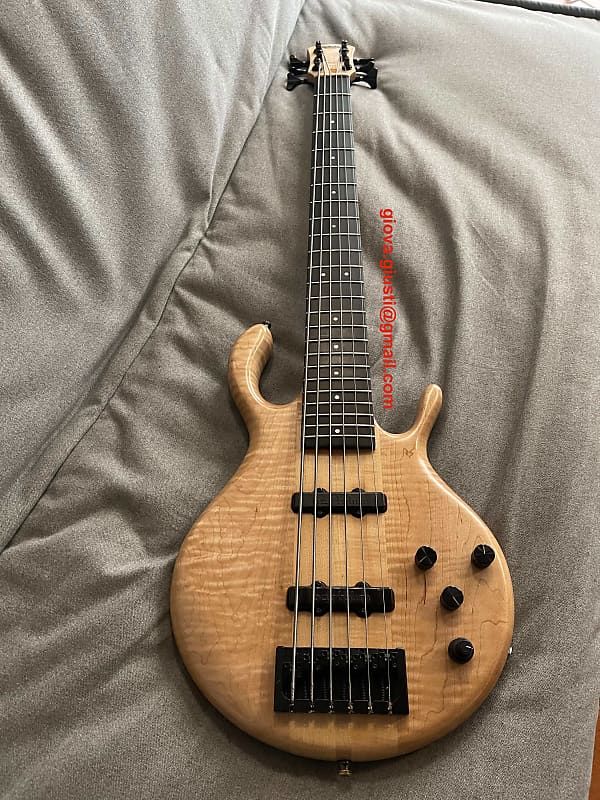 1990 Pedulla MVP-6, 6 strings neck-thru JJ, natural satin | Reverb