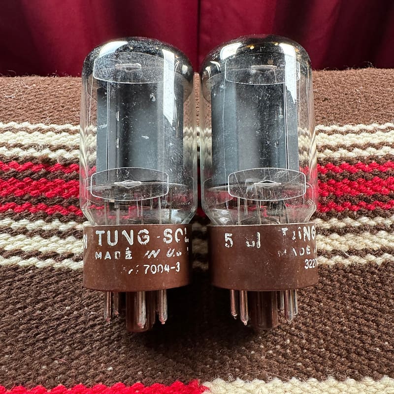 Vintage Tung-Sol 5881 Amplifier Power Tubes Duet Set of 2 | Reverb
