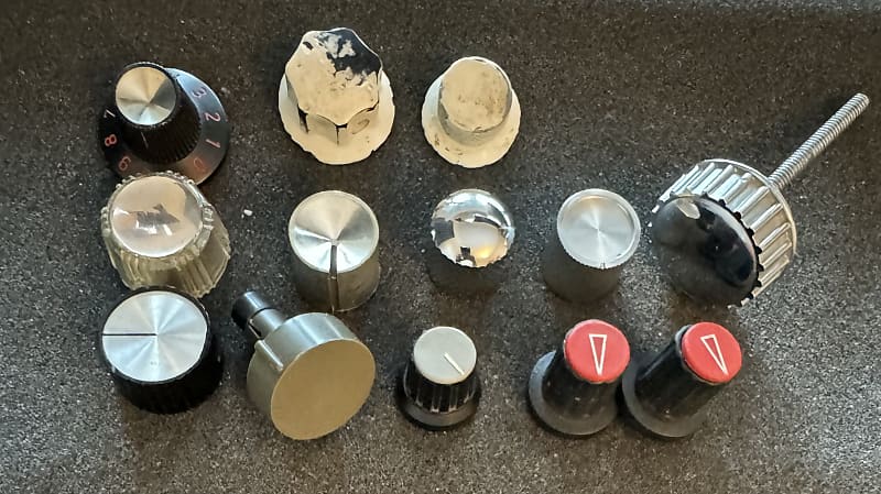 Unknown Vintage amp knobs 60s-90s | Reverb