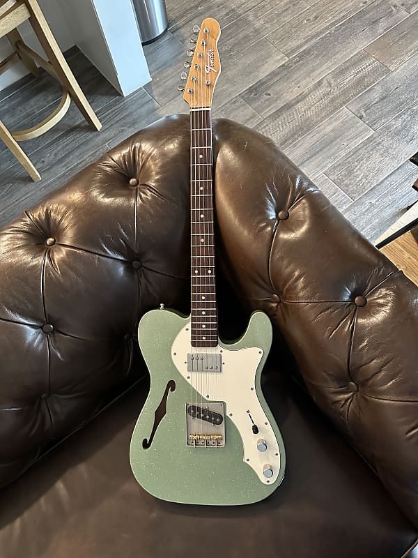 MIA Nitro Finished Ash Custom Semi Hollow Telecaster Thinline | Reverb