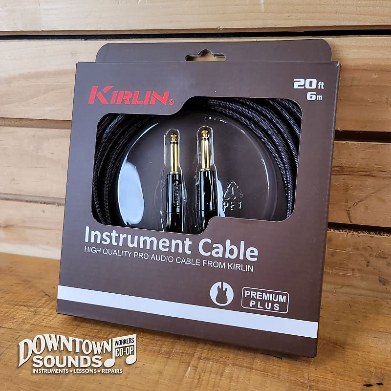 Kirlin Premium Plus Instrument Cable - 20' | Reverb
