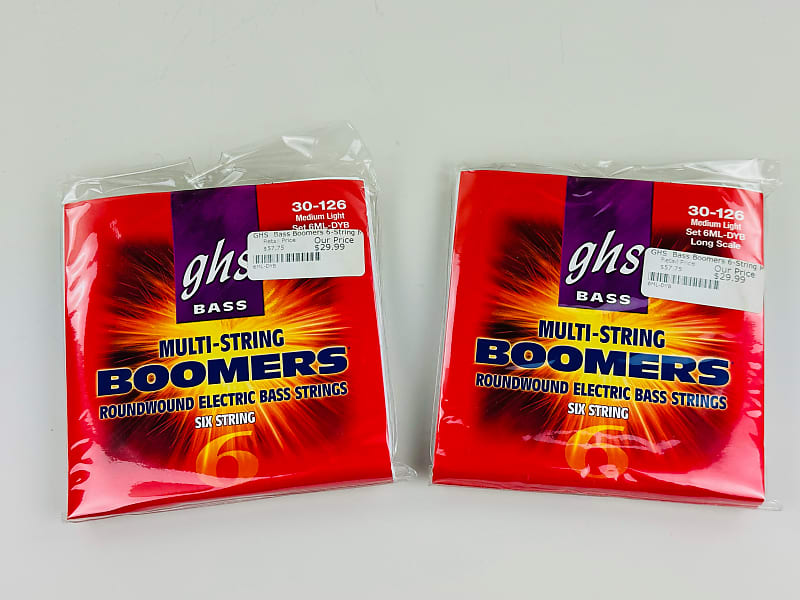 GHS Multi String Boomers Roundwound Bass Strings, 2-Pak Set | Reverb