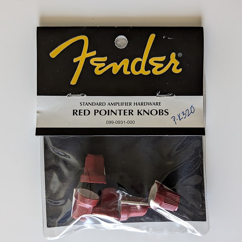 Fender Red Knobs - NOS 5 pack - 099-0931-009 | Reverb