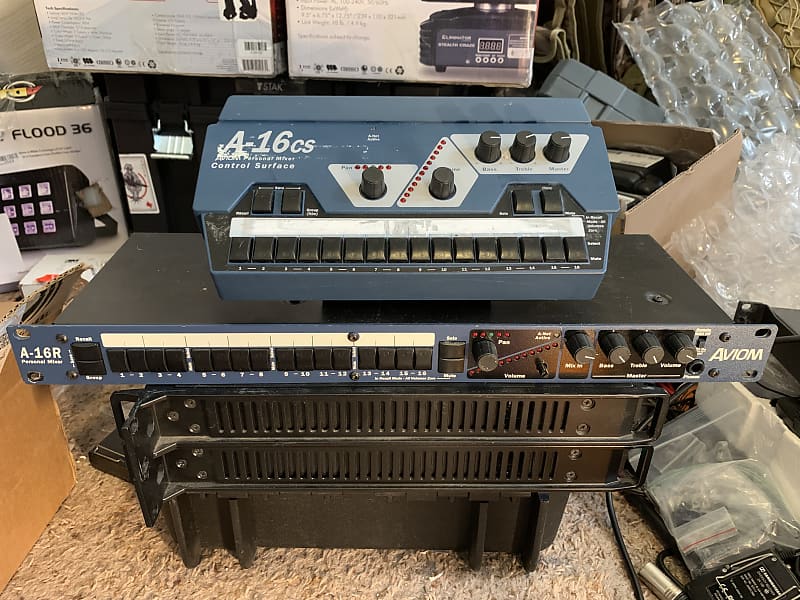 Aviom A-16R Personal Monitor Rack Unit & A-16CS Remote | Reverb