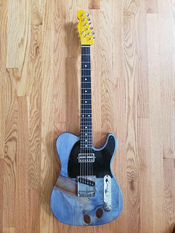 Custom Partscaster Telecaster 2021 - Natural Blue | Reverb