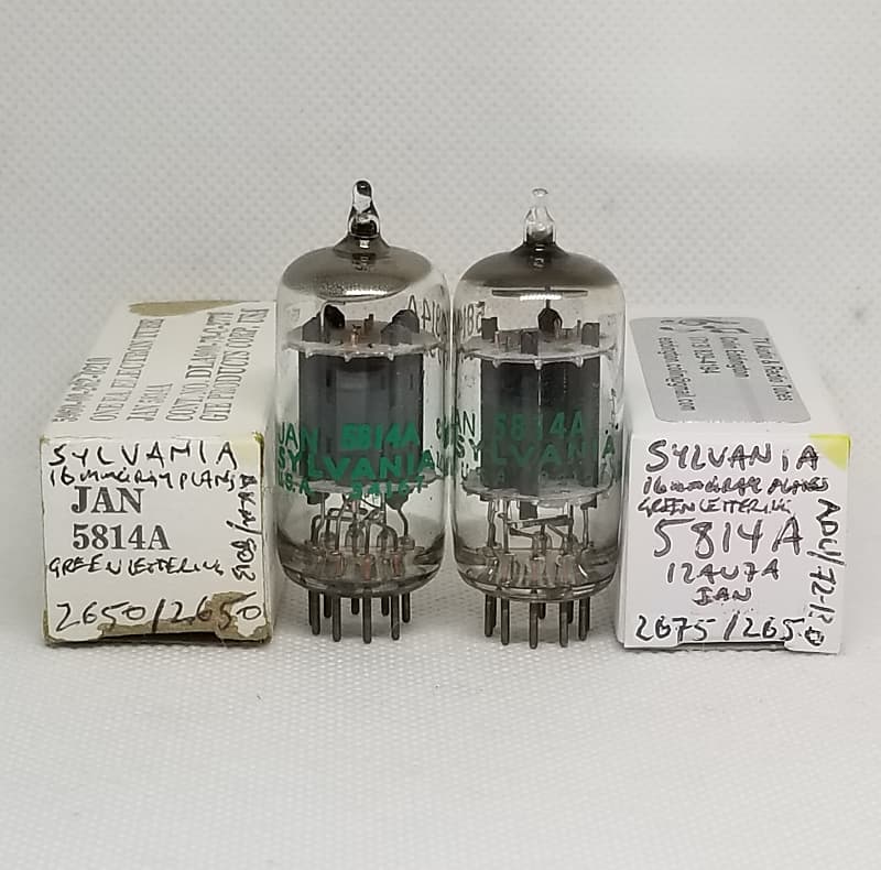 Sylvania JAN 5814A Almost Perfectly Matched (0.9%) Pair NOS | Reverb