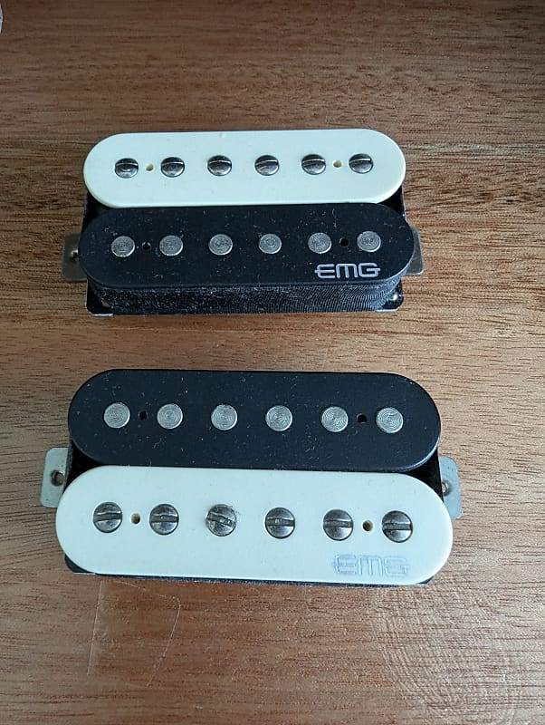 EMG Hot 70 Retro Active Solderless Set in Zebra - | Reverb España