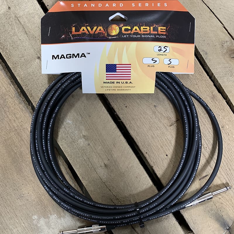 Lava Cable Magma LCMG25 Instrument Cable - 25 Feet | Reverb