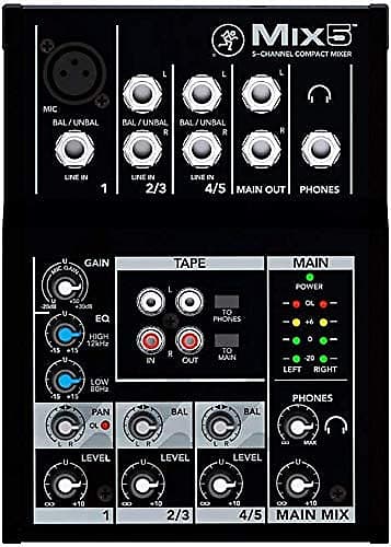 Mackie Mix5 5-channel Compact Mixer | Reverb
