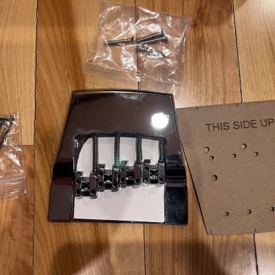 Hipshot Rickenbacker 5RK400BC bridge Pre-2020 Chrome | Reverb