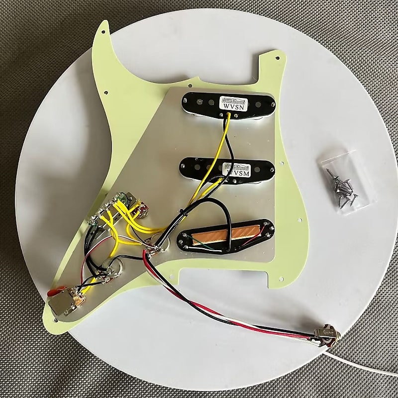 Mint Green Guitar Prewired Loaded Pickguard Multi Function | Reverb