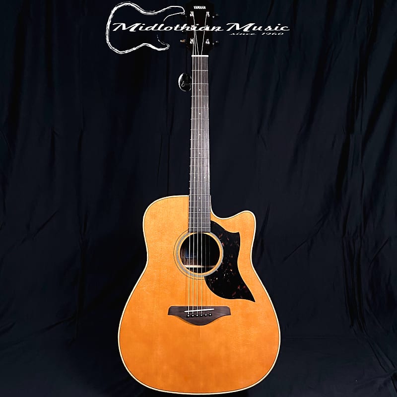 Yamaha A1R Dreadnought Cutaway Acoustic-Electric Guitar - | Reverb