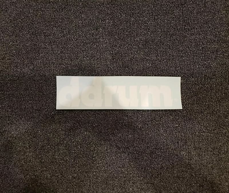 ddrum White Logo Replacement Sticker | Reverb