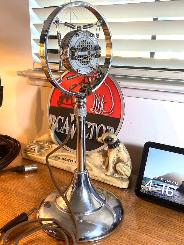 Early 1930's UNIVERSAL BB Carbon Ring Spring Microphone | Reverb